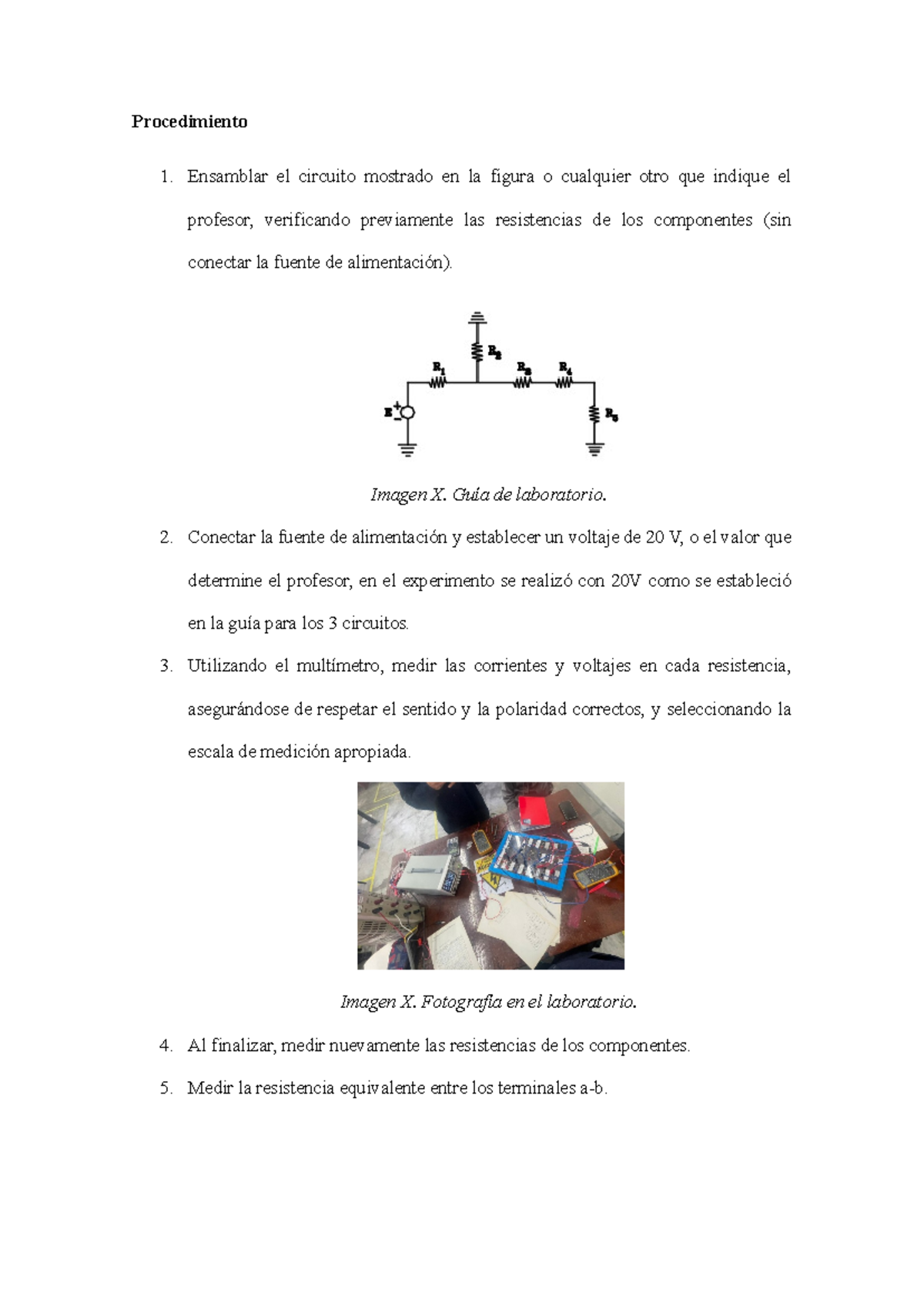 Procedimiento lab 1 - ... - Procedimiento 1. Ensamblar el circuito mostrado en la figura o ...