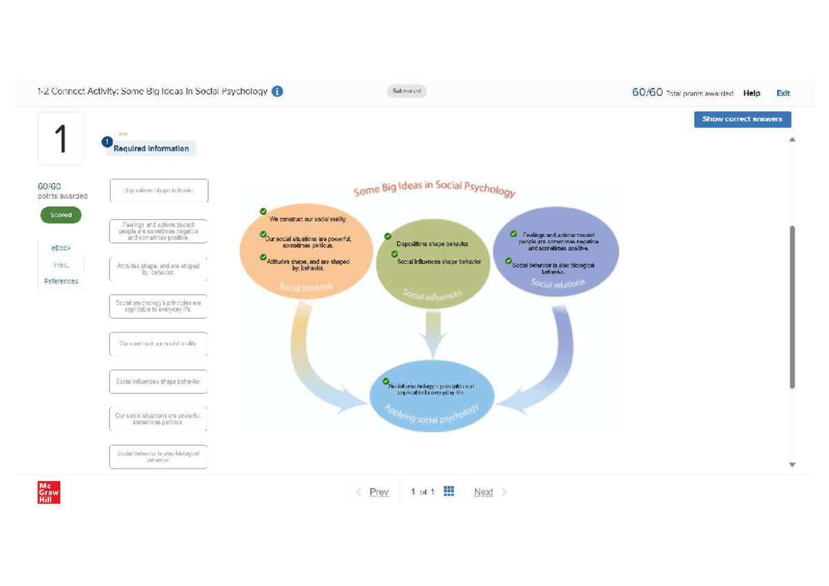 1-2 Connect Activity: Some Big Ideas in Social Psychology - Feelings ...