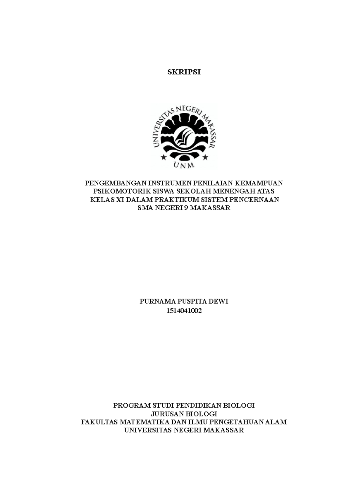 Skripsiku - skripsi - SKRIPSI PENGEMBANGAN INSTRUMEN PENILAIAN ...