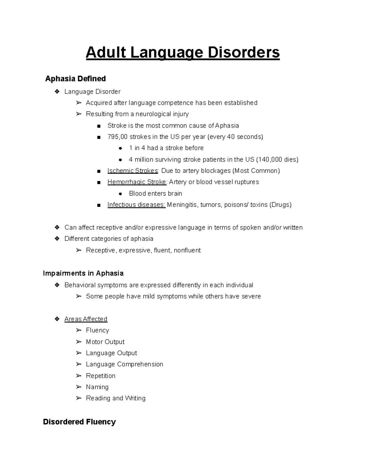 Adult Language Disorders - Adult Language Disorders Aphasia Defined ...