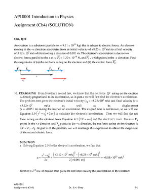 Assignment (Ch6) solution - AP AP10001 Introduction to Physics Assignment (Ch6) (SOLUTION) Ch6 ...