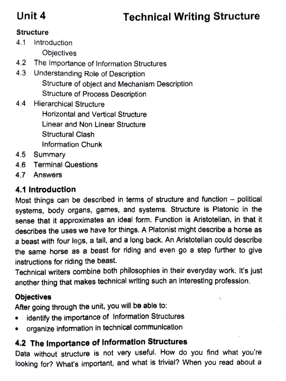 Technical Communication -Technical writing Structure - Studocu