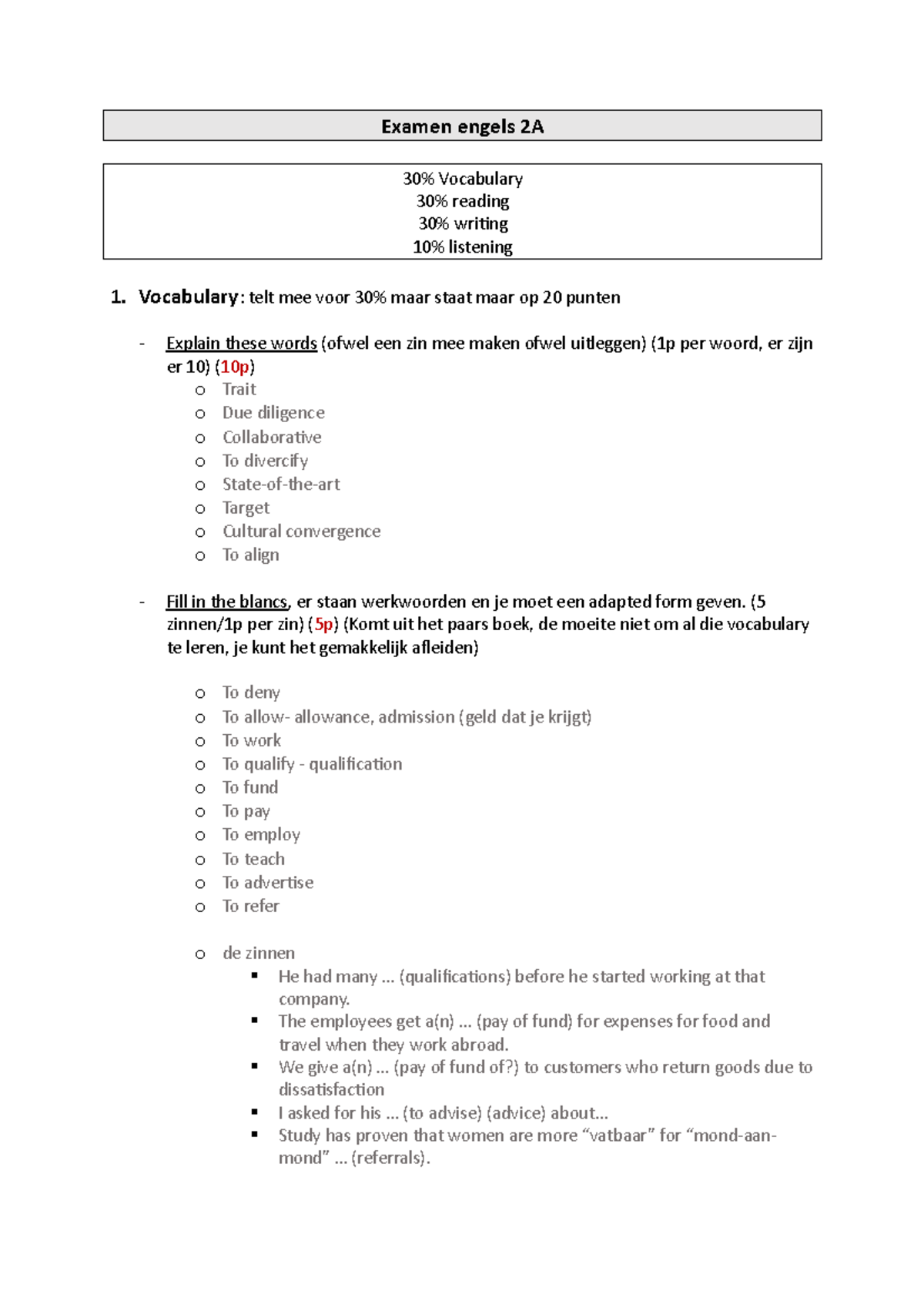 Examen-engels-2A - Examen 2A engels 2e jaar arteveldehogeschool ...