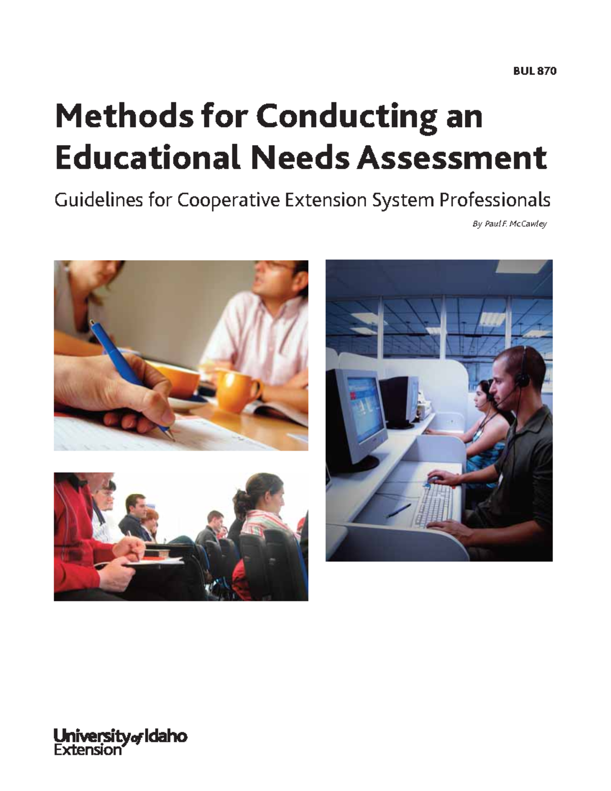 Methods for Conducting an Educational Needs Assessment - Counseling ...