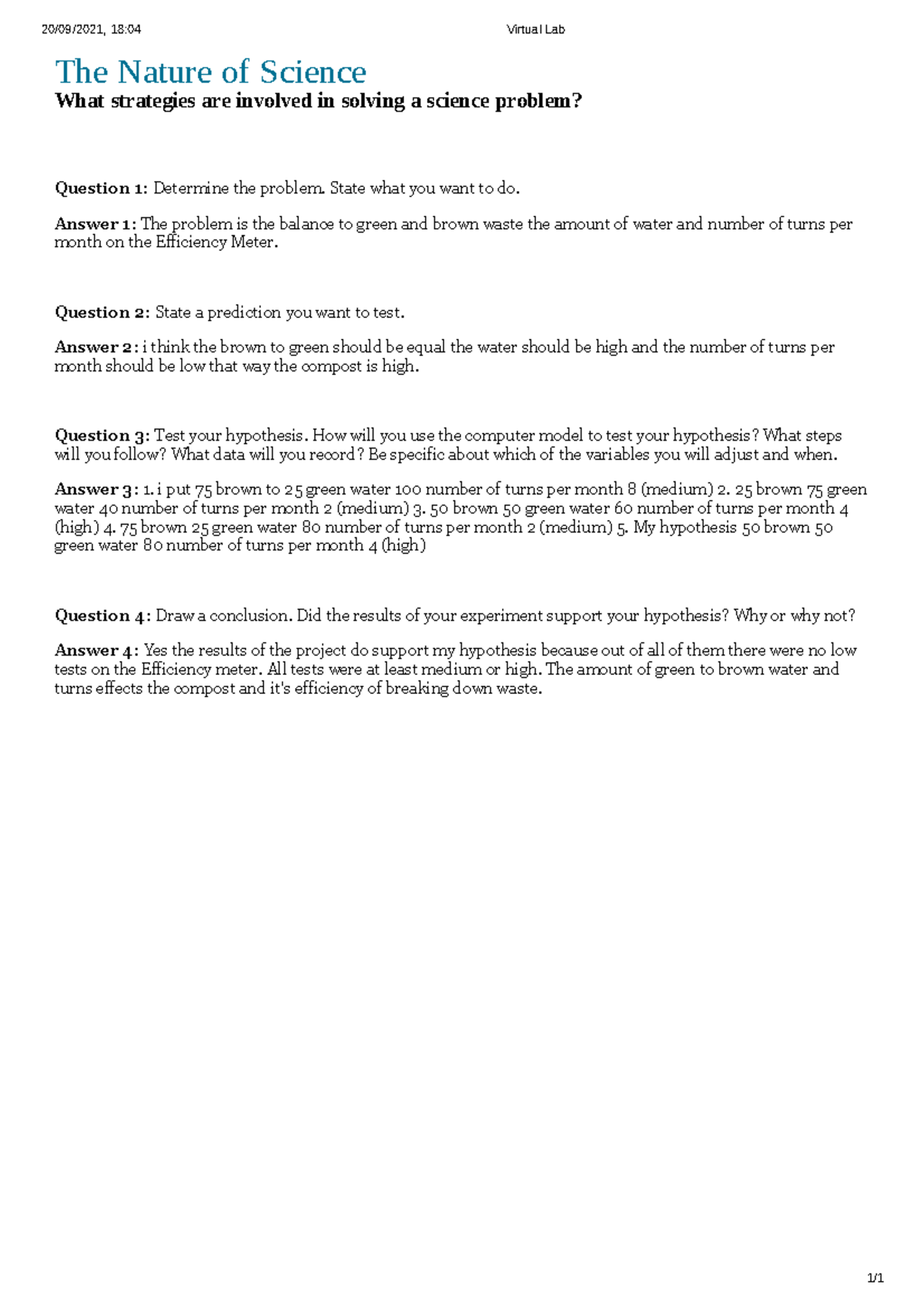 Virtual Lab - 20/09/2021, 18:04 Virtual Lab 1/ The Nature of Science ...
