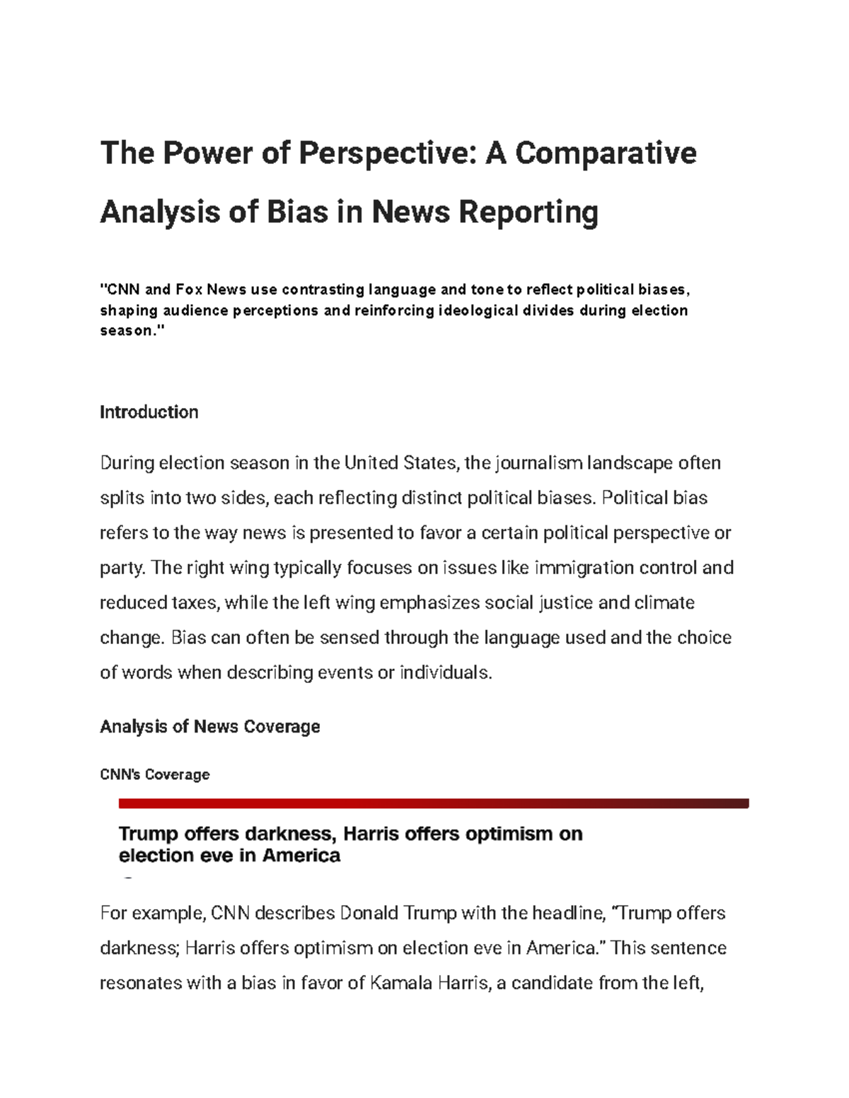 Midterm project - The Power of Perspective: A Comparative Analysis of ...