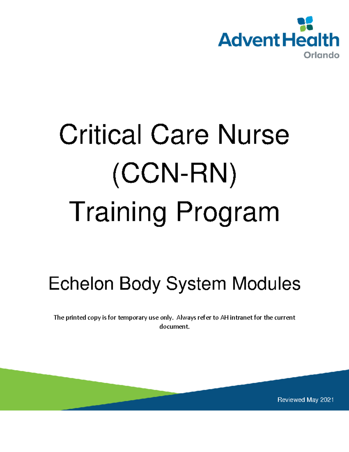 2021 Body System Module Transcript Book - Critical Care Nurse (CCN-RN ...