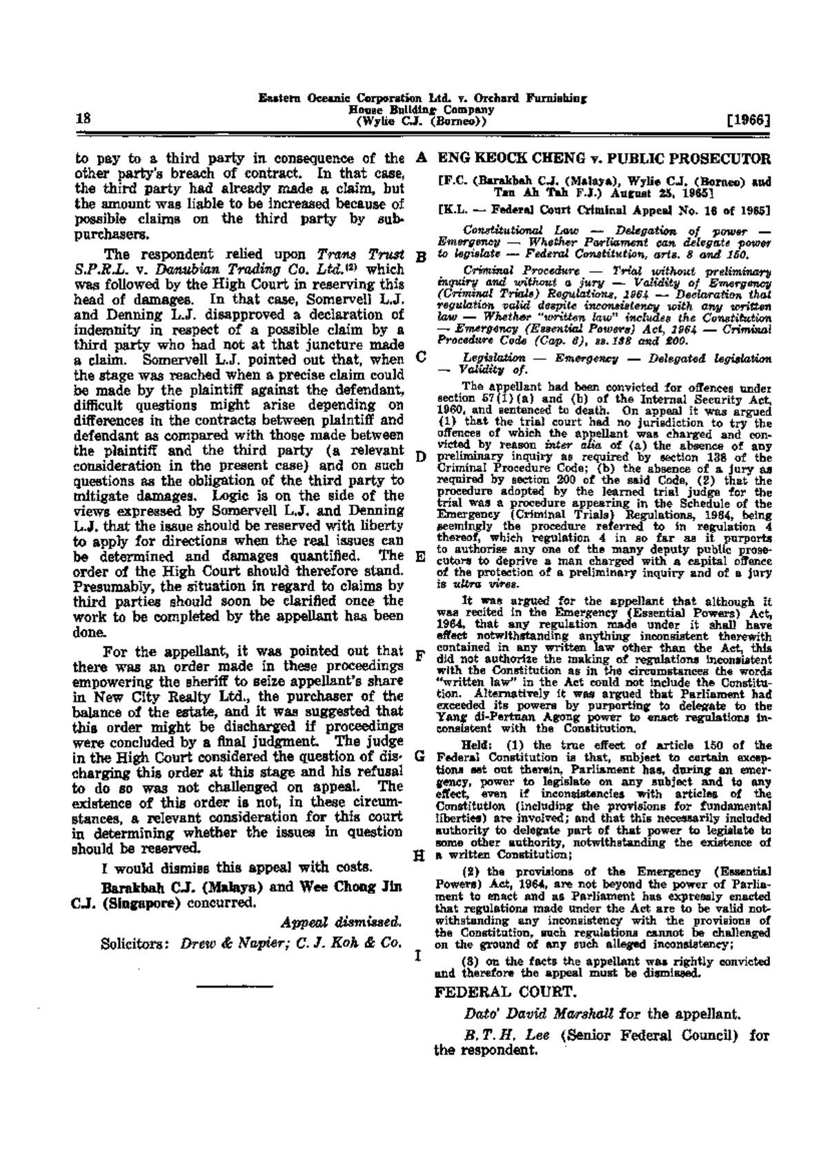 ENG Keock Cheng v Public Prosecutor - Business Law - Studocu