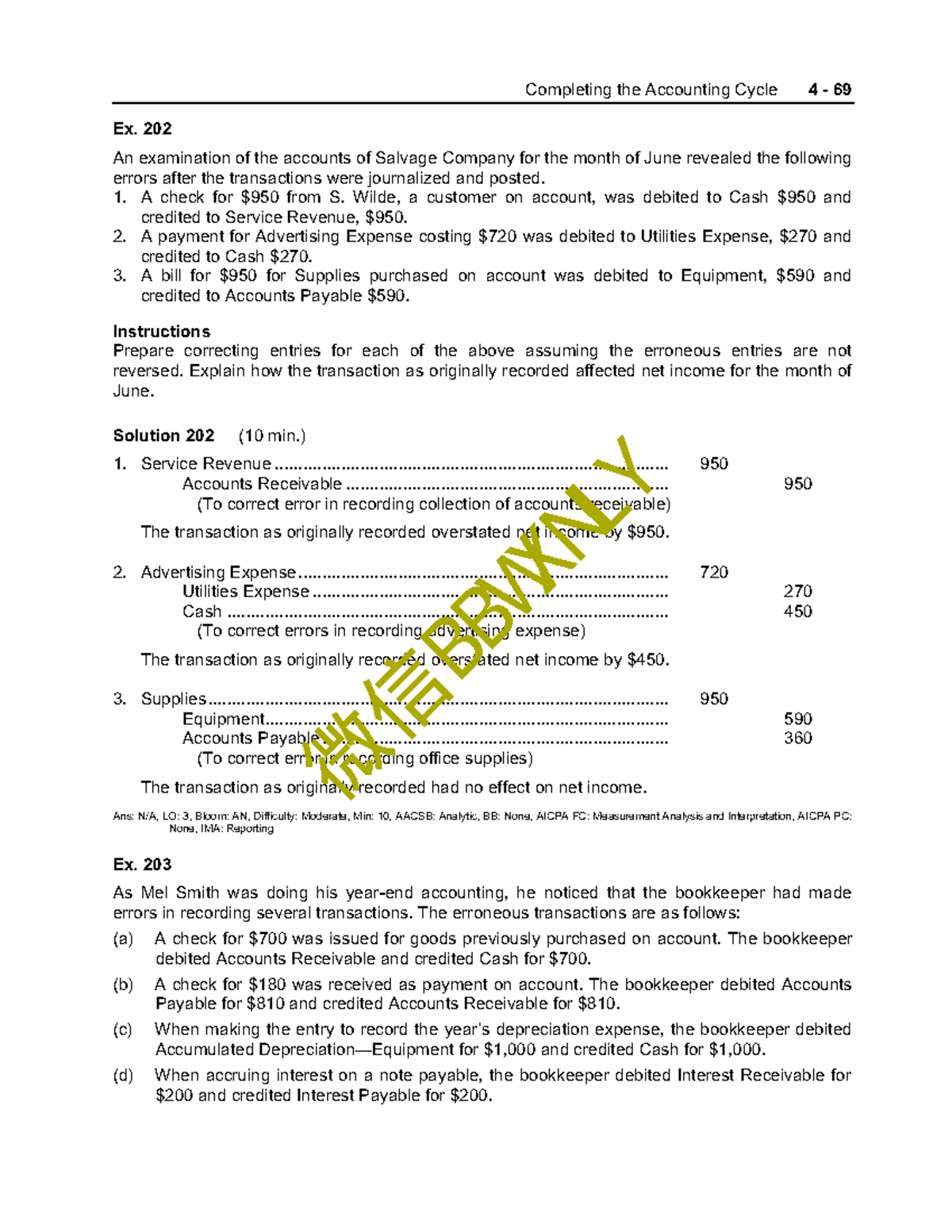 Accounting principles 14th edition by weygandt tb 350 - Completing the ...