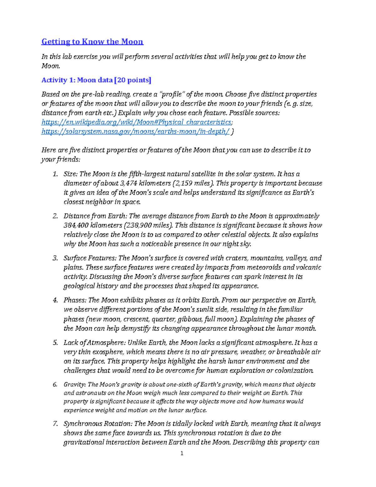 Getting to Know the Moon Summer 2023 - Getting to Know the Moon In this ...