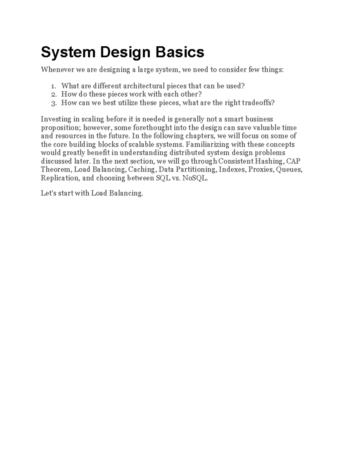 2.System Design Basics - System Design Basics Whenever we are designing ...