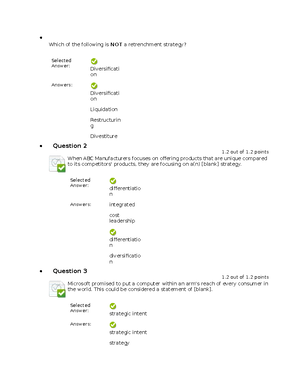Chapter 6 Notes - Chapter 6 – Strategy and Strategic Management Slide 1 ...