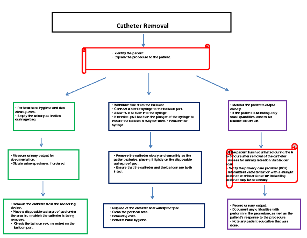 Indwelling Catheter Removal - Catheter Removal - Identify the patient ...