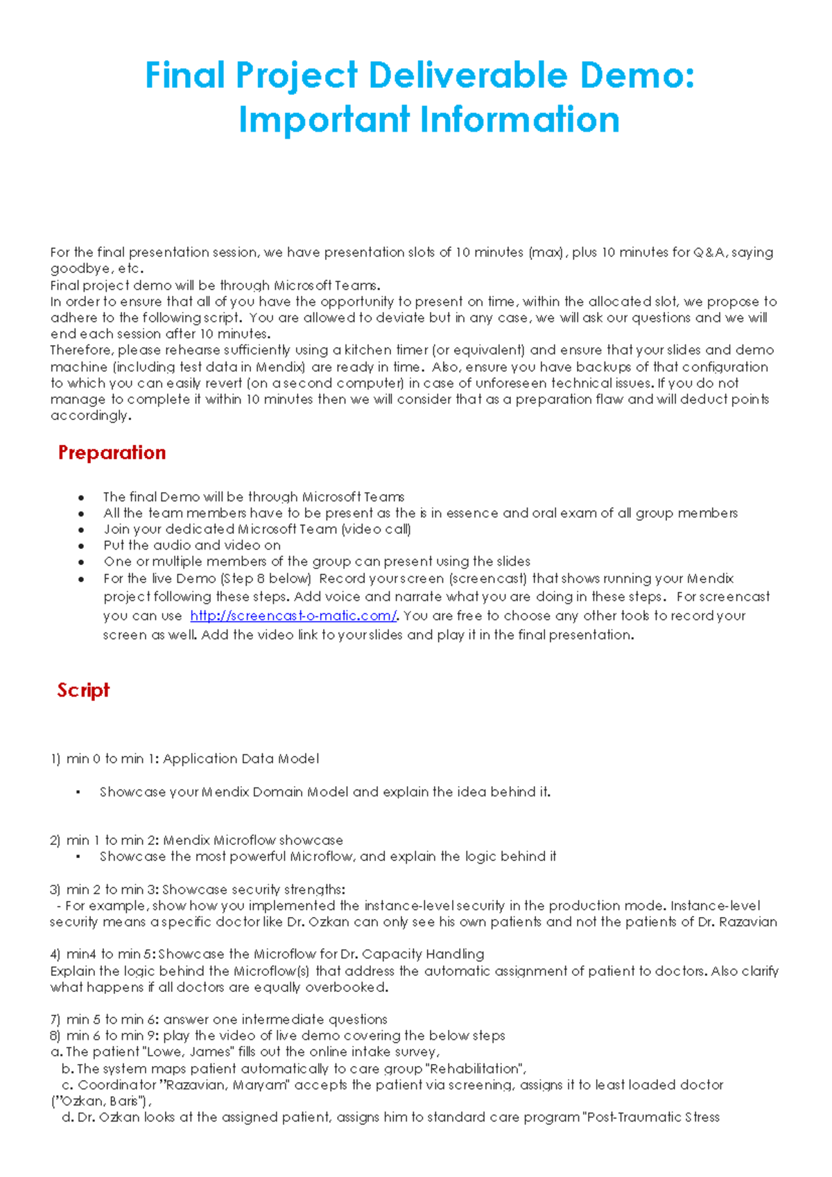 Readme Final Demo - Final Project Deliverable Demo: Important ...