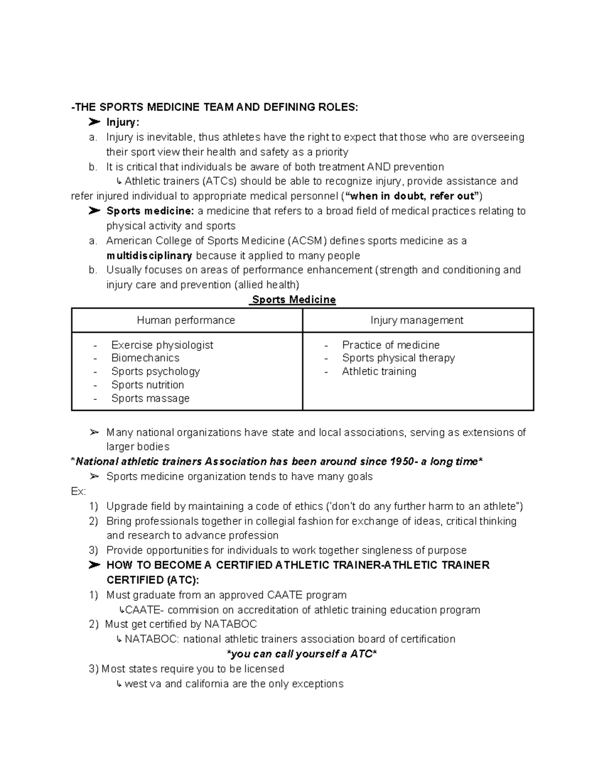 Attr 323-2 - Summary Assessment Of Athletic Injuries I – The ...