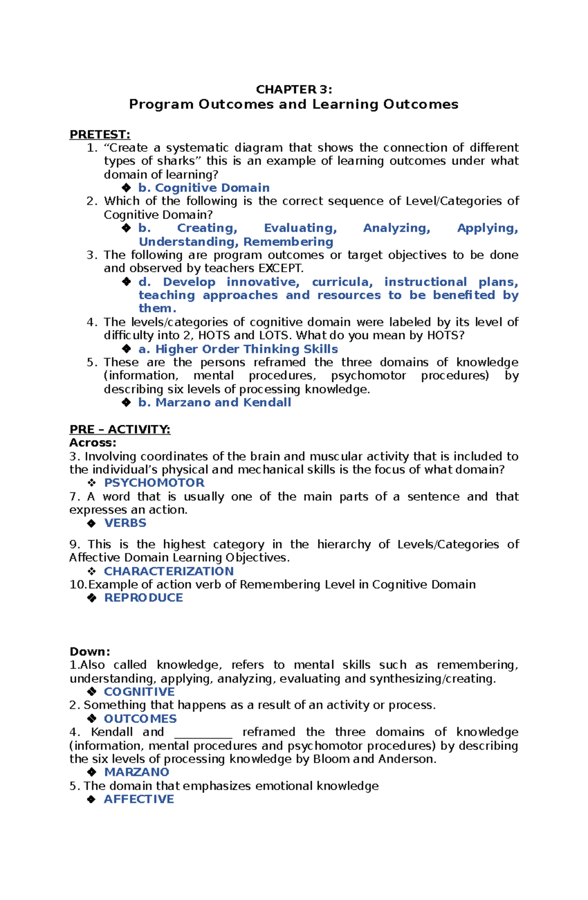 Chapter 3 - evaluation - CHAPTER 3: Program Outcomes and Learning ...