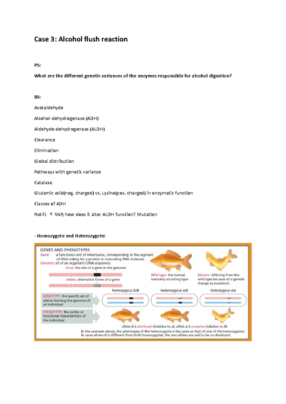 Case 3 BBS3011 - tutorials taak - Case 3: Alcohol flush reaction PS ...