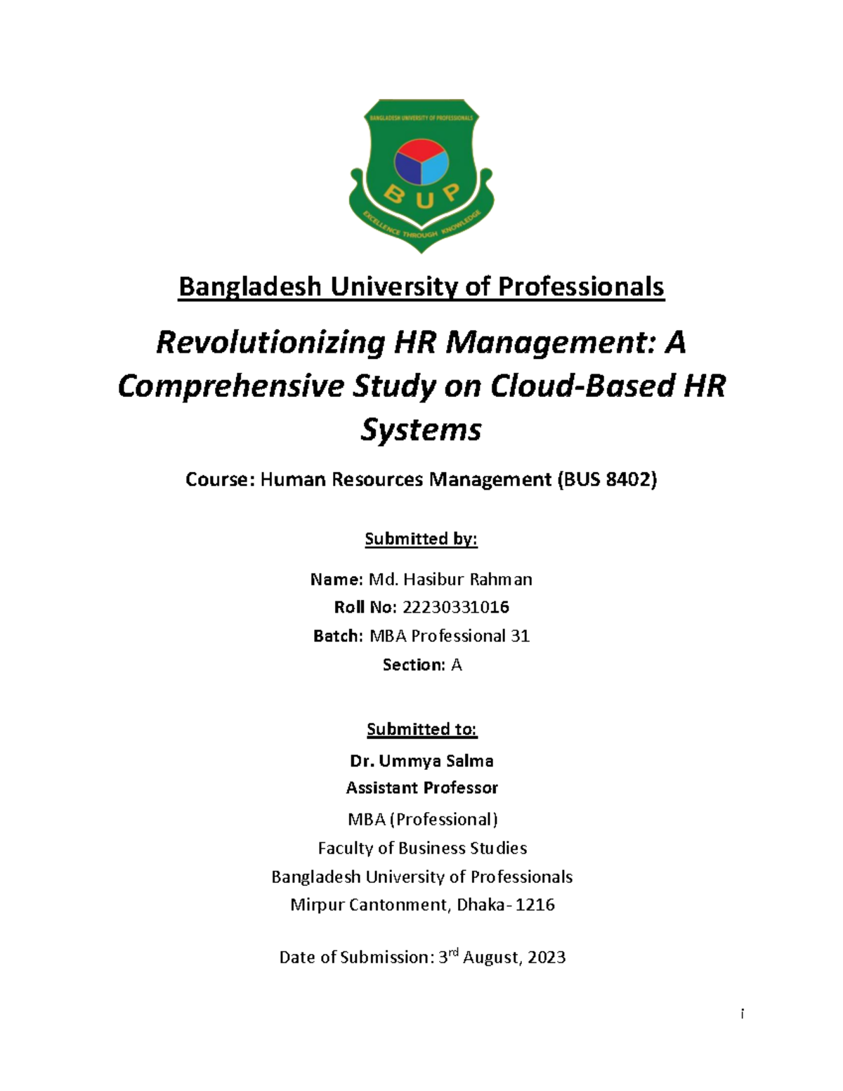 Revolutionizing HR Management: A Comprehensive Study on Cloud-Based HR ...