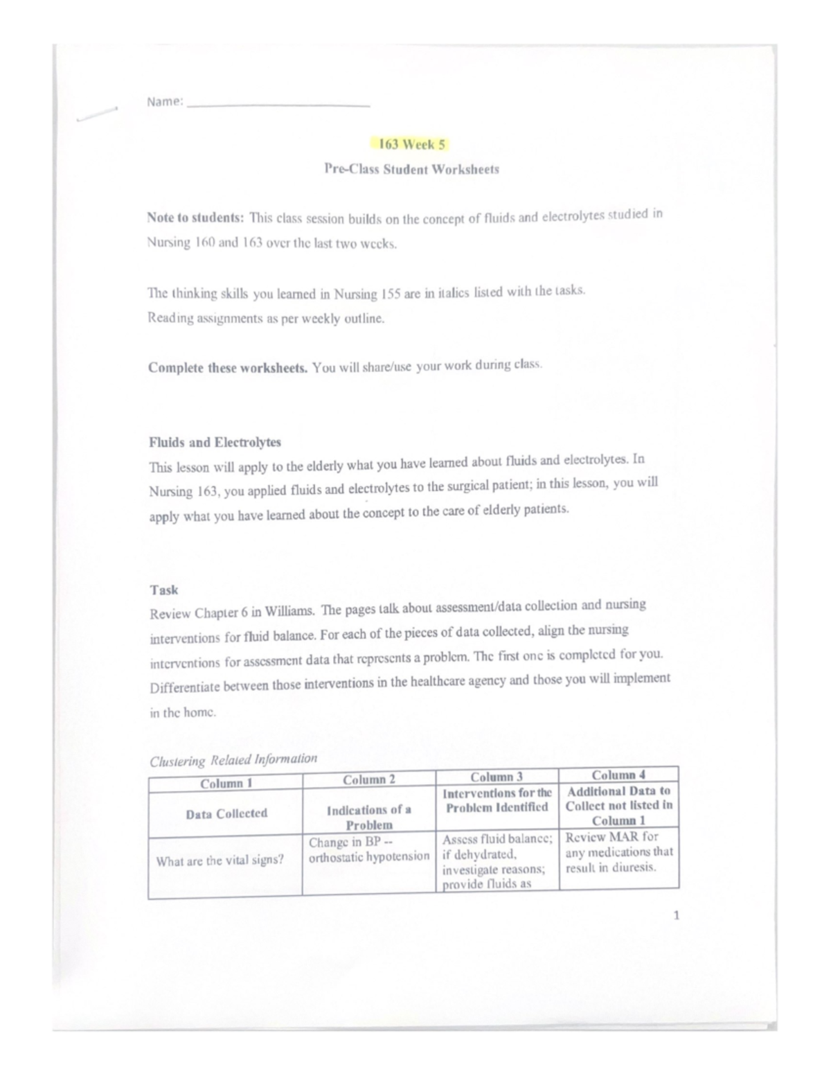 163 Week 5 - Homework - NUR 163 - Studocu