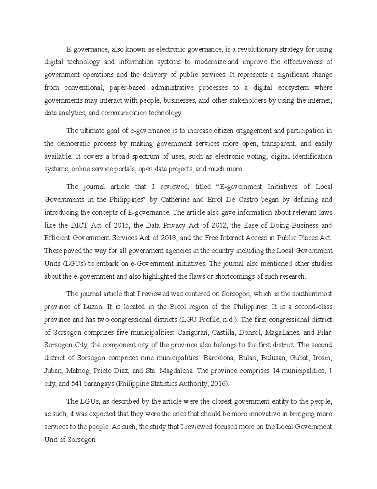 E-Governance - E-governance - E-governance, also known as electronic ...