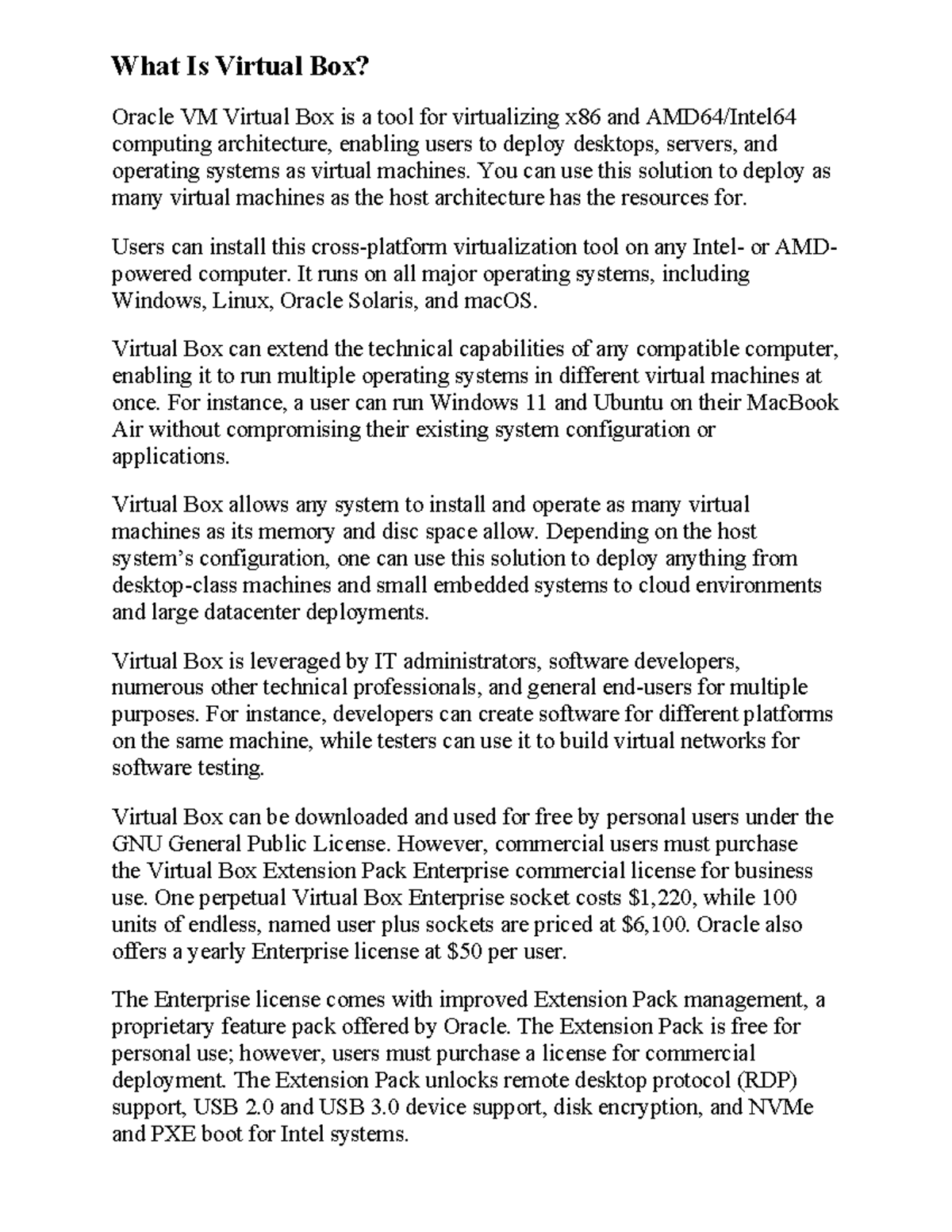 What Is Virtual Box - What Is Virtual Box? Oracle VM Virtual Box is a ...