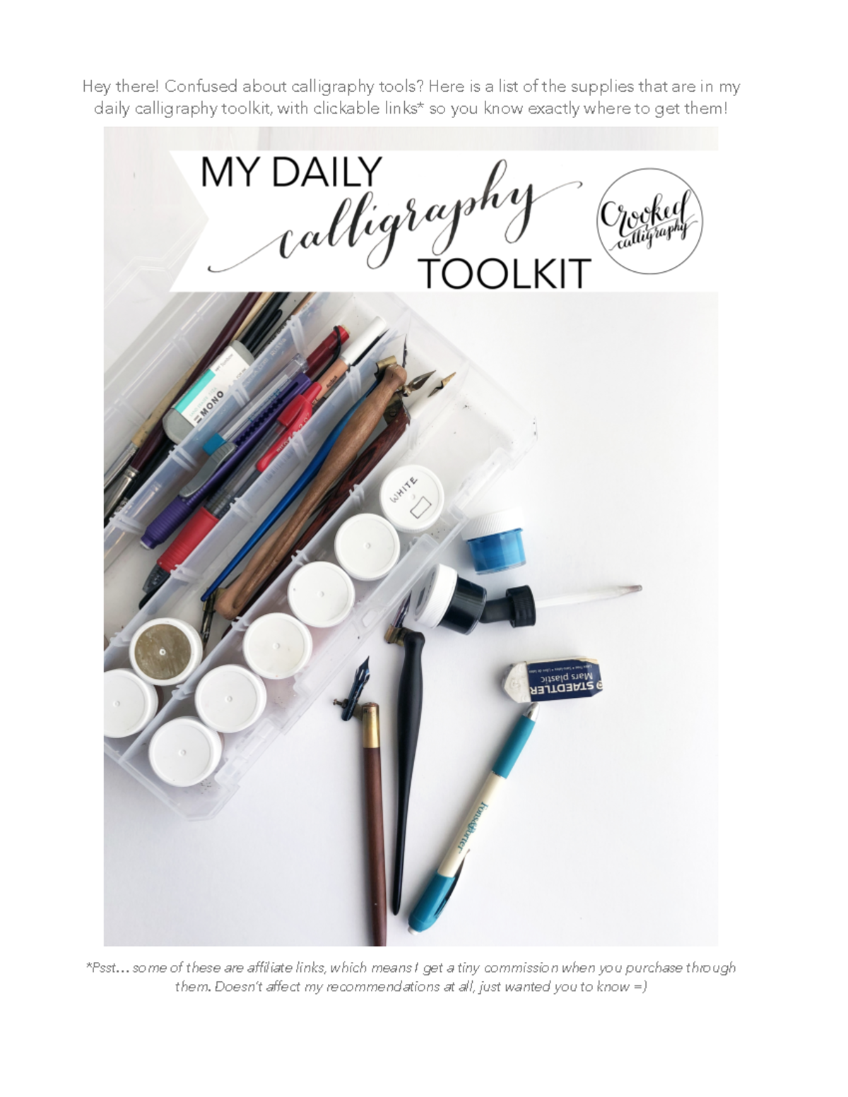My Calligraphy Toolkit doodling sketching painting - Art Appreciation ...