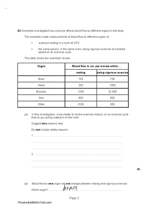1.3 Lipids QP - practice exam questions with annotations - Q1 ...