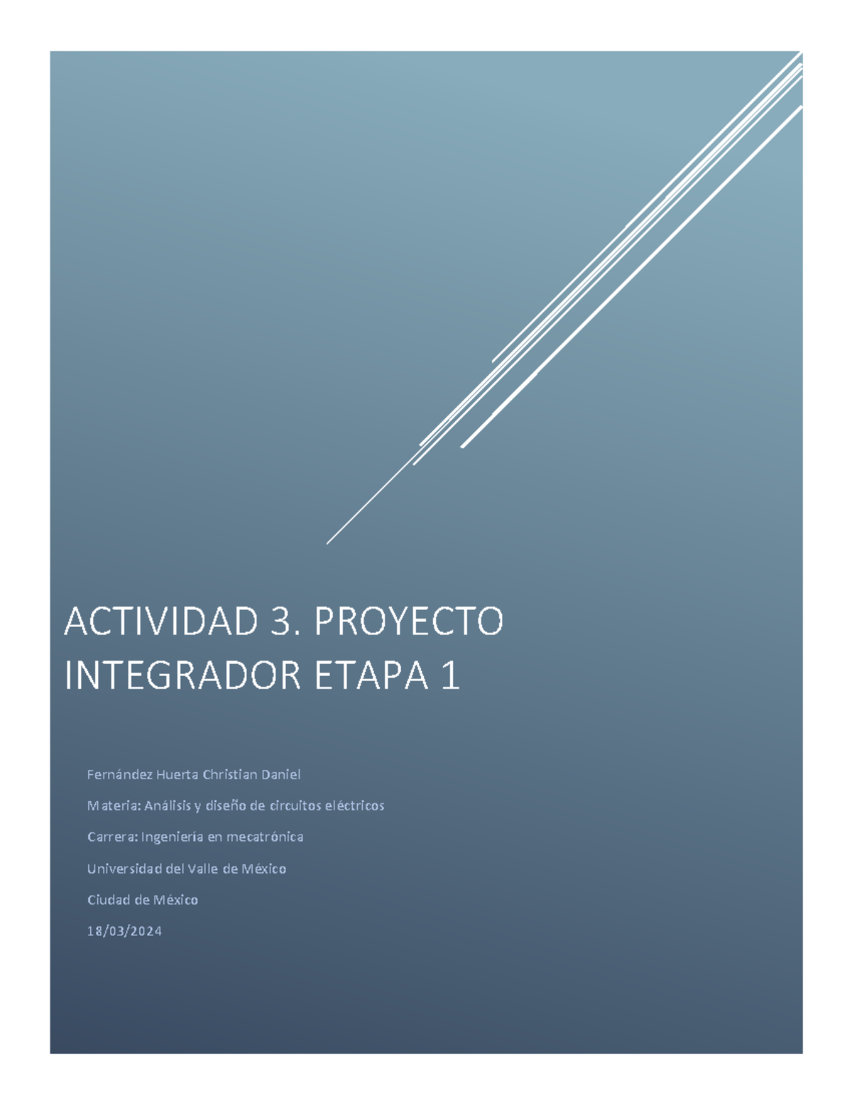 A3 CDFH - ACTIVIDAD 3. PROYECTO INTEGRADOR ETAPA 1 Fernández Huerta ...