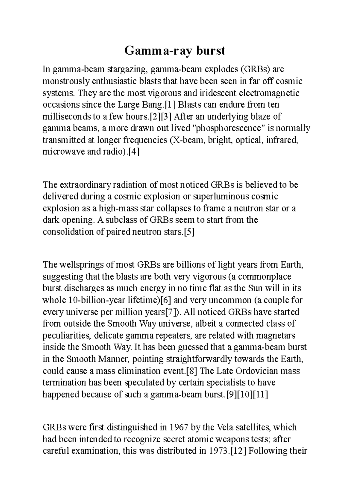 Gamma-ray burst - Arafath - Gamma-ray burst In gamma-beam stargazing ...
