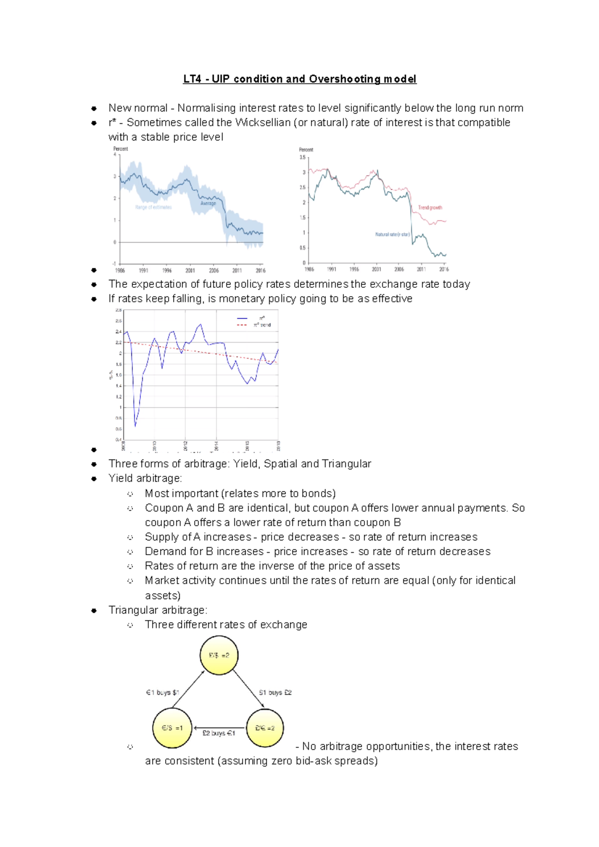 LT4 - UIP condition and Overshooting model - So coupon A offers a lower ...