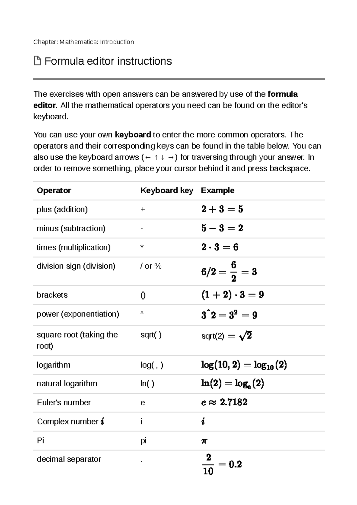 Tips-sowiso - Tips sowiso - ####### Chapter: Mathematics: Introduction ...