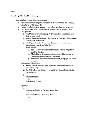 3 - chapter 3 summary of Art through the ages by Fred S. Kleiner ...