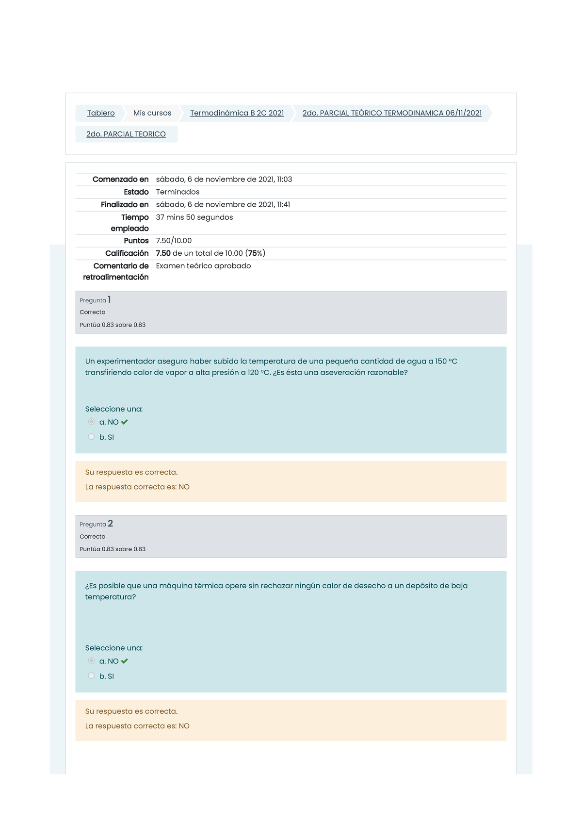 2° Parcial Teorico - hjklh - Tablero Mis cursos Termodinámica B 2C 2021 ...