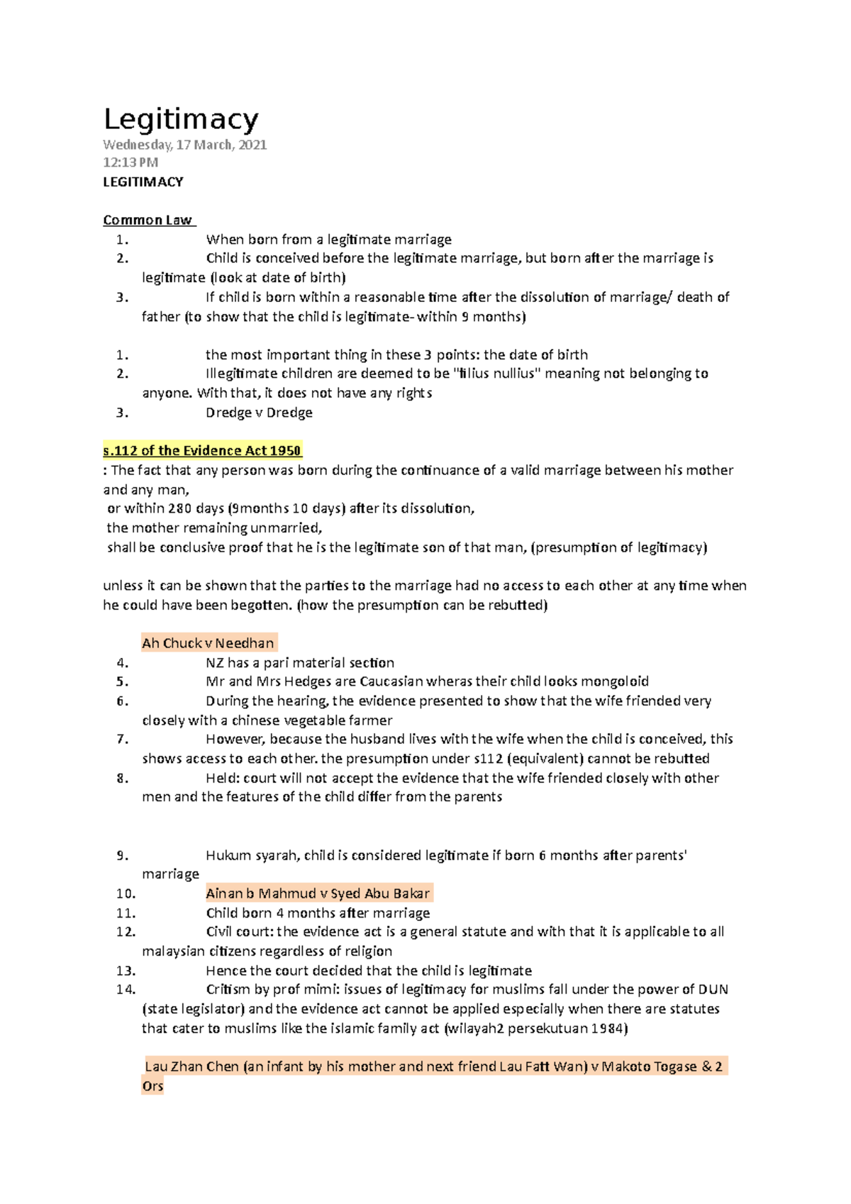 Legitimacy - Legitimacy Wednesday, 17 March, 2021 12:13 PM LEGITIMACY ...