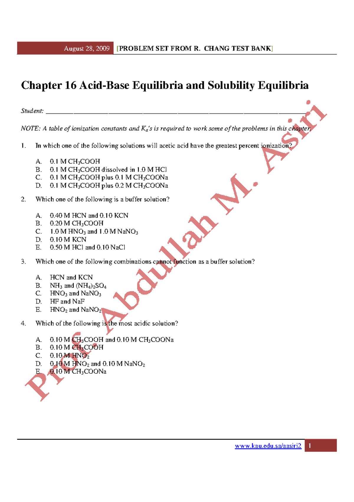 28029 Chapter 10-acid base Equilibrium and solubility - Foundation In ...