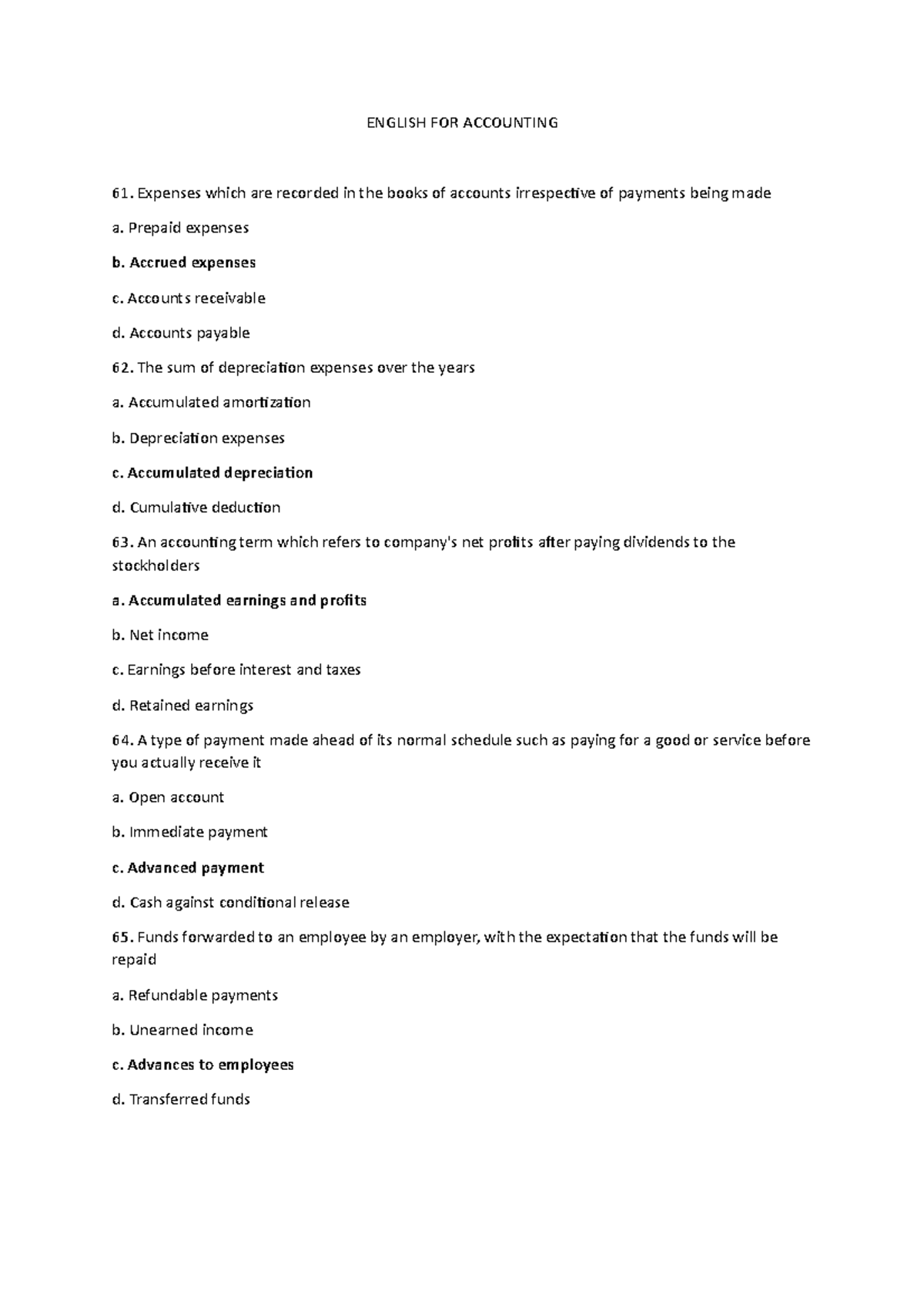 English FOR Accounting - ENGLISH FOR ACCOUNTING Expenses which are ...