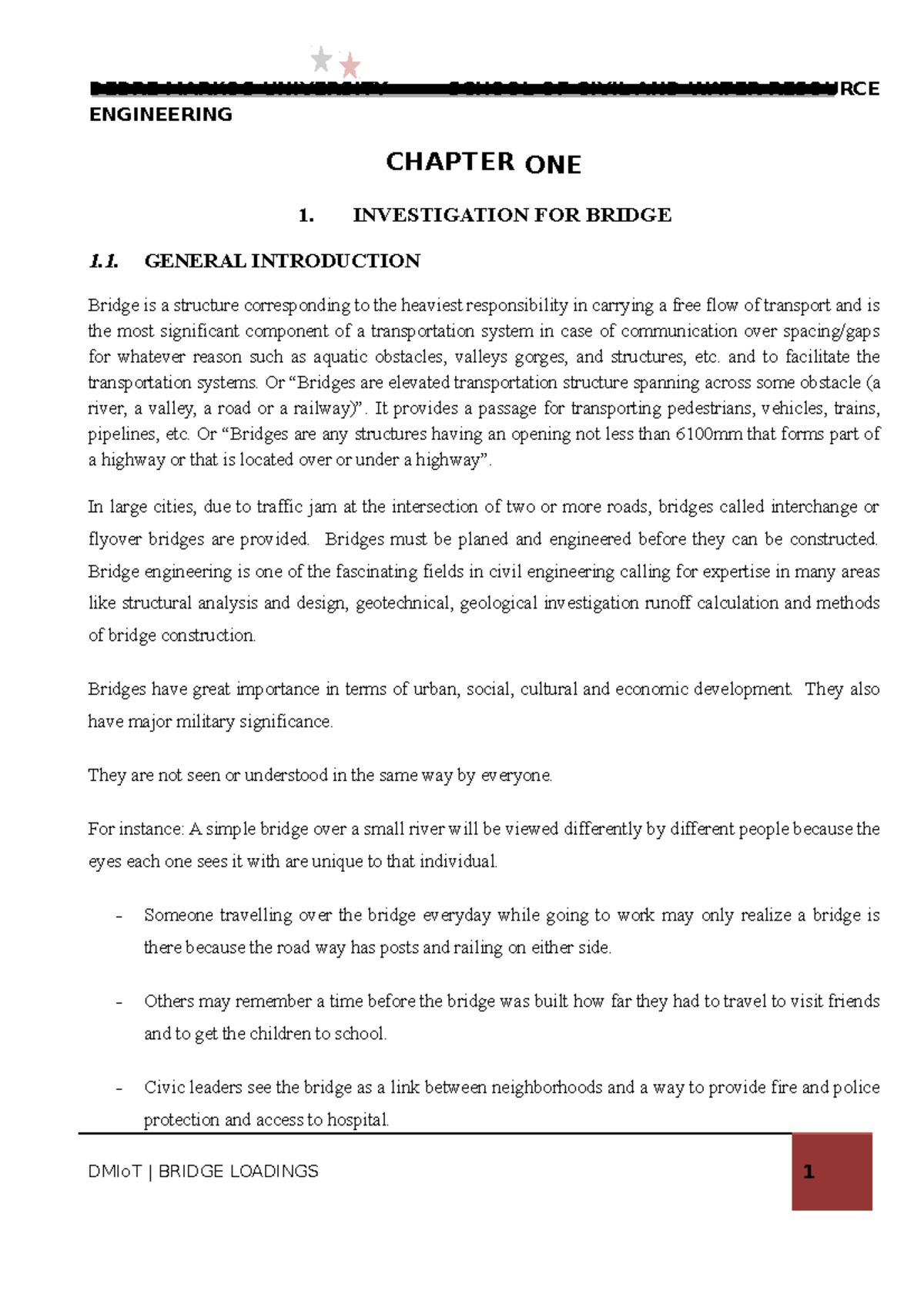 Fundamentals OF Bridge Design note - audit - Studocu