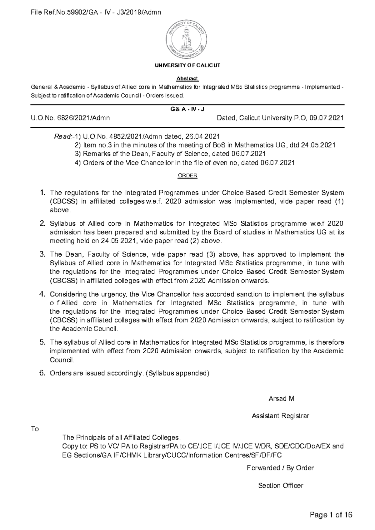 Mathematics Complemetary statistics for Bsc applied statistics with - U ...