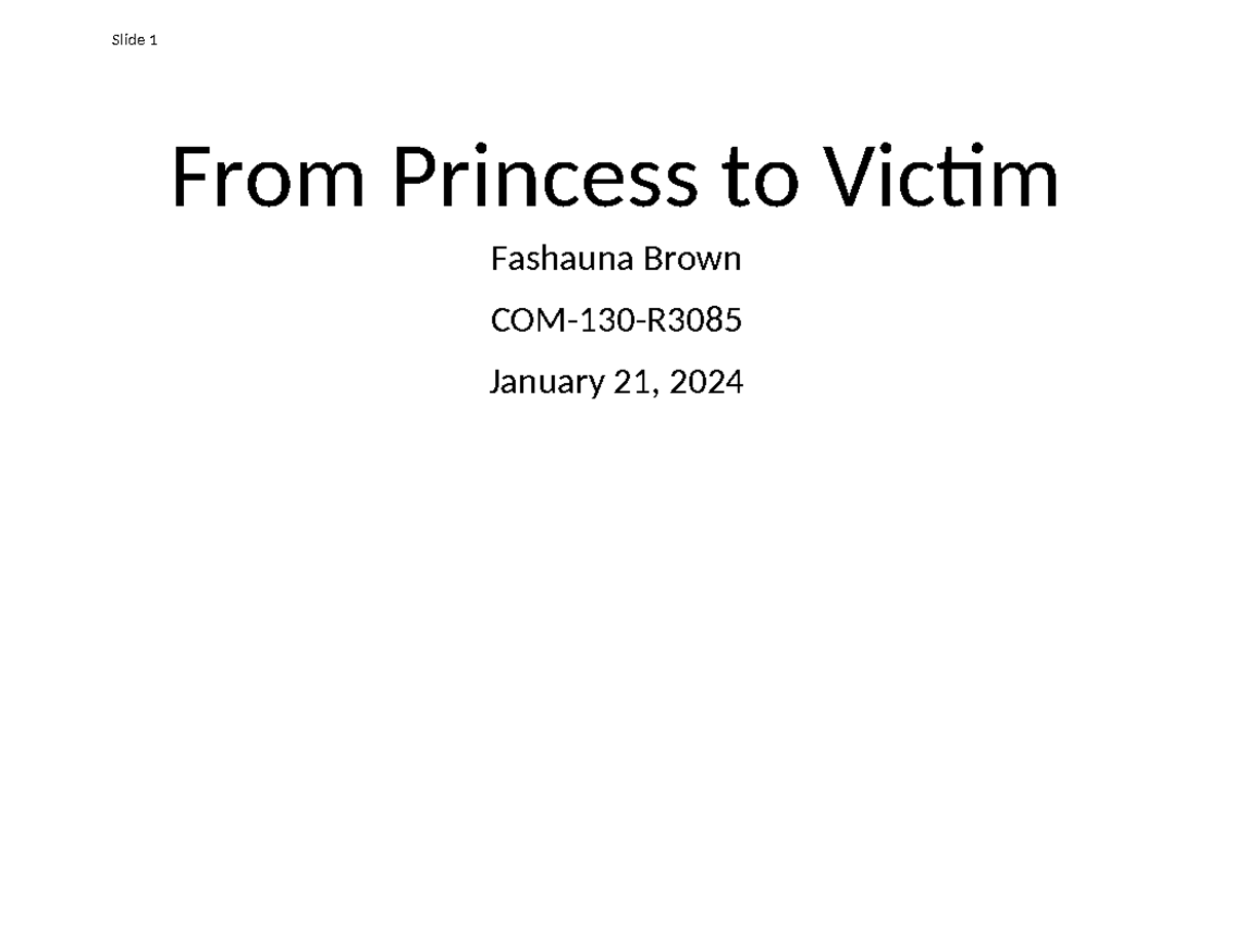 COM- 3-1 Final Project Milestone ONe-Deconstructing Your Media Artifact ...