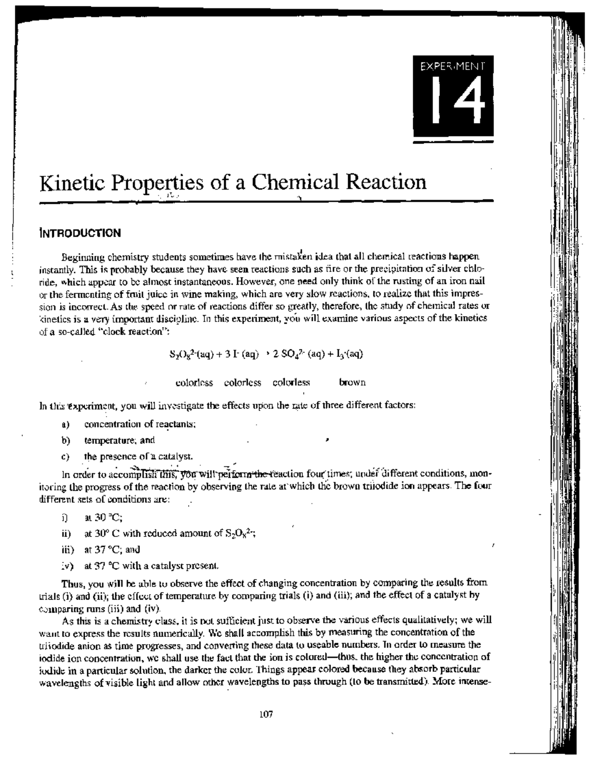 Exp 14 from the manual - lab - EXPERIMENT 14. , 1 1 INTRODUCTION ...
