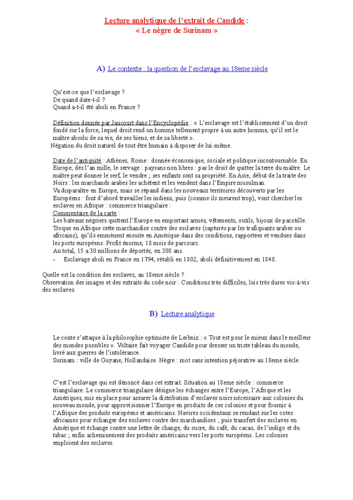 53270386933 ba - Lecture analytique de l’extrait de Candide : « Le ...