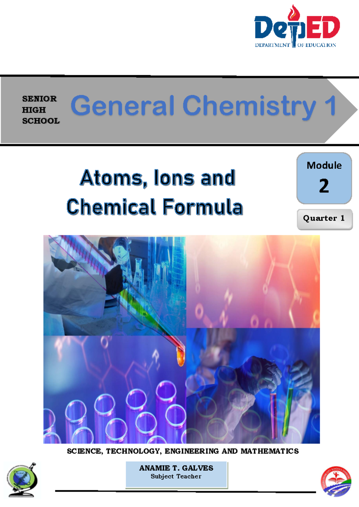 Chem1-Q1-W2-Module-2 - Quarter 1 SENIOR HIGH SCHOOL General Chemistry 1 ...