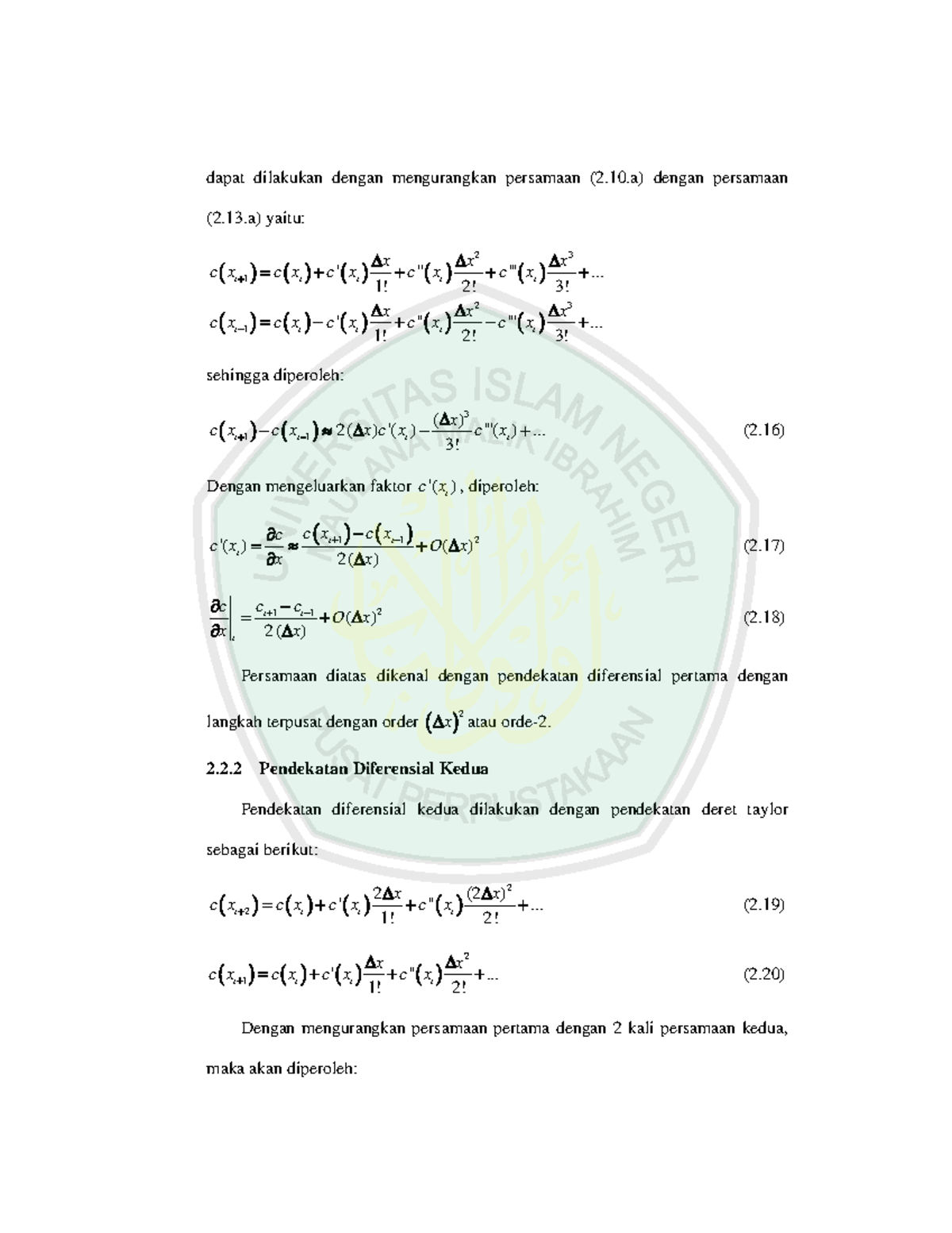Analisis Perbandingan Metode Beda Hingga Skema Implisit dan Crank ...