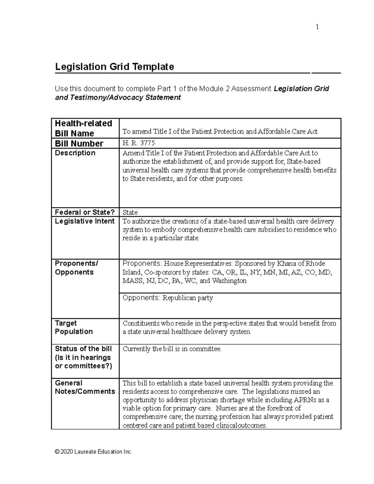 Legislative Grid 6050-22 legislative grid - 1 Legislation Grid Template ...