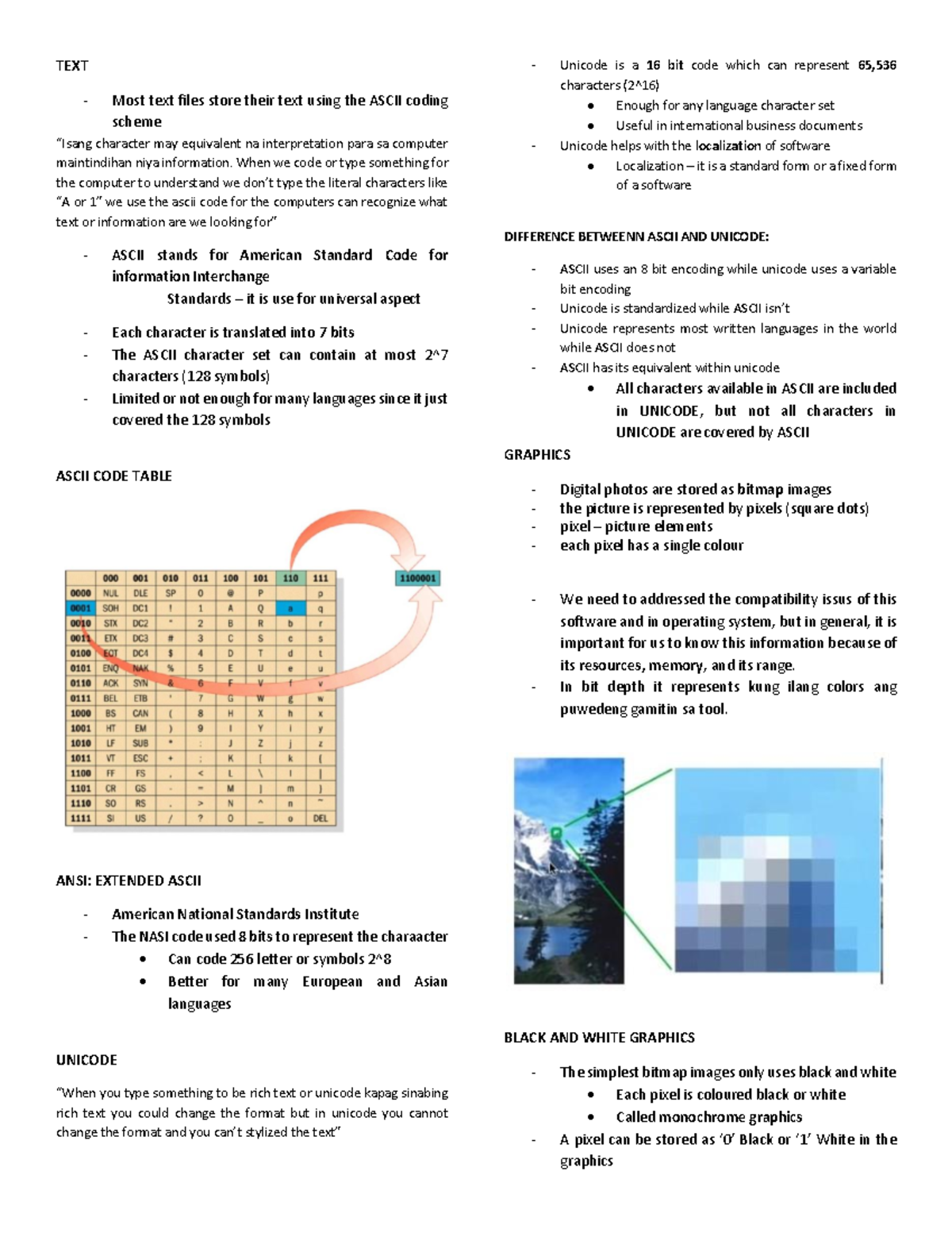 Multimedia-data-lecture - TEXT Most text files store their text using ...