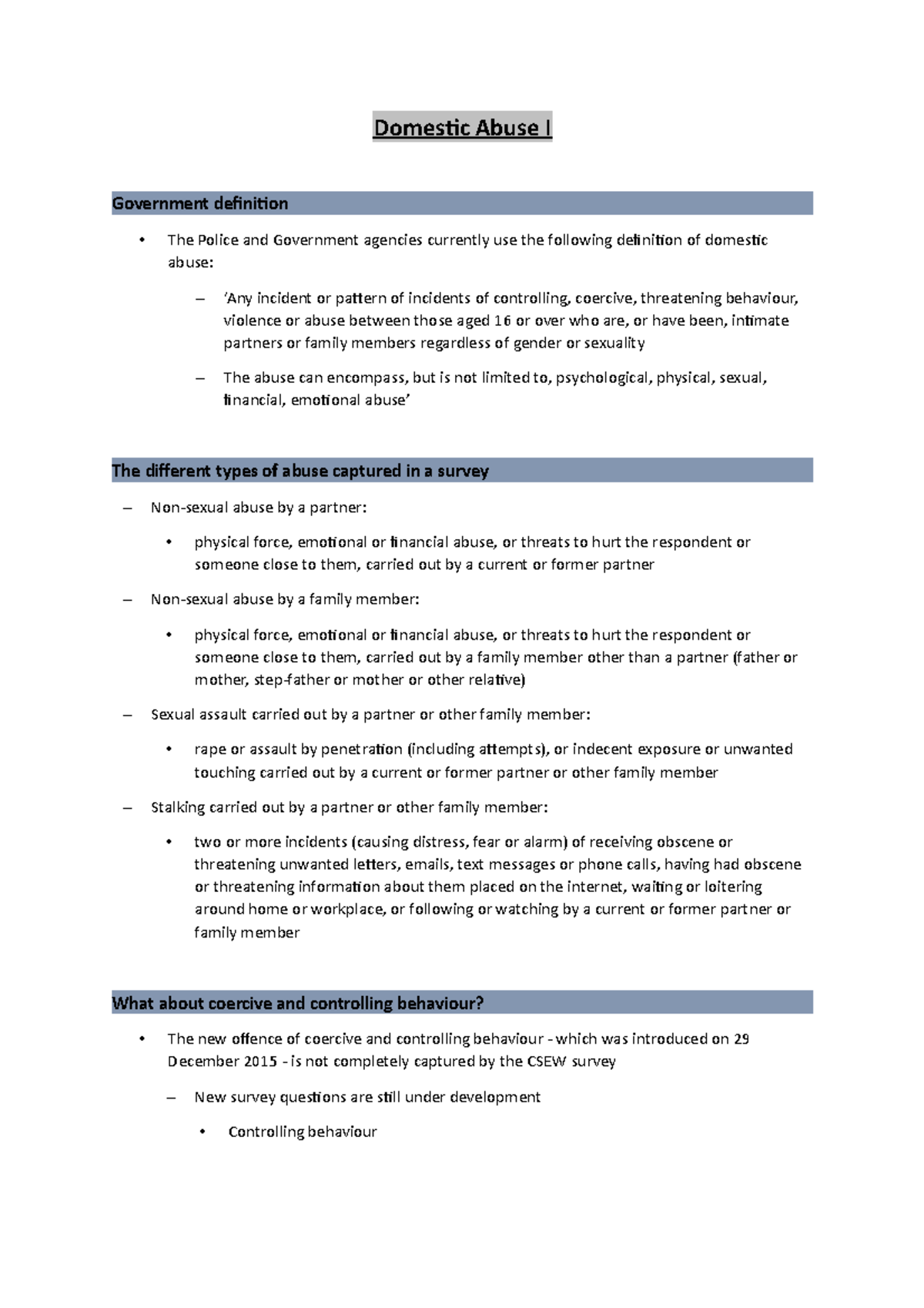 Domestic abuse - Why is domestic abuse a problem? It affects a large ...