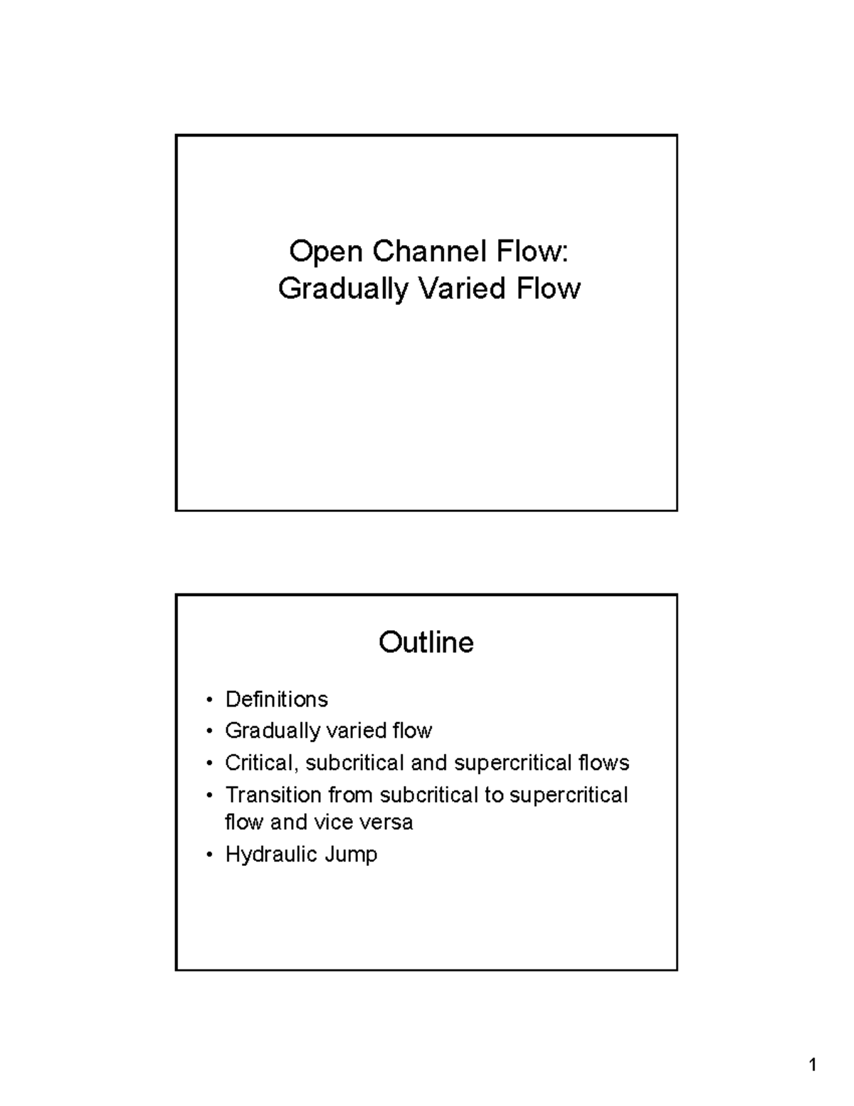 Open Channel-Gradually Varried Flow - Open Channel Flow: Gradually ...