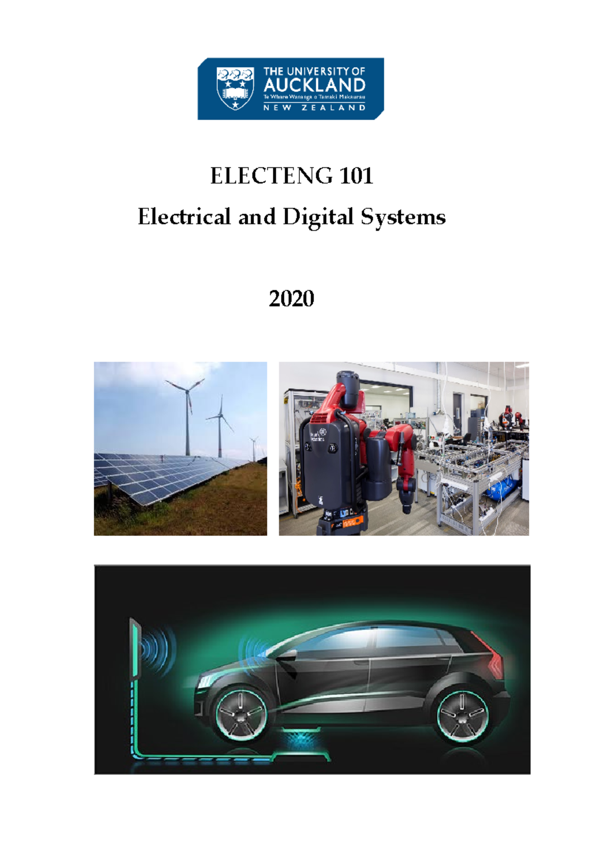 electeng 101 past paper - Electrical and Digital Systems - AucklandUni ...