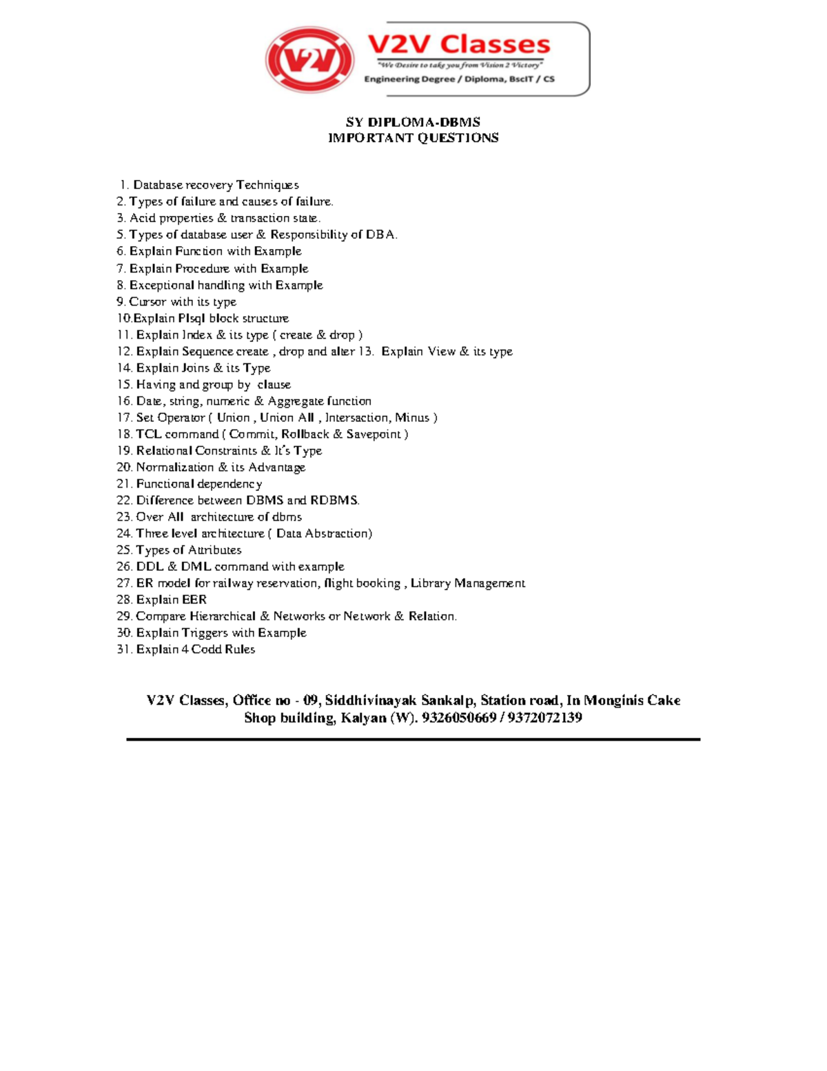 SY DIP-DBMS IMP - Database management system notes - SY DIPLOMA-DBMS ...