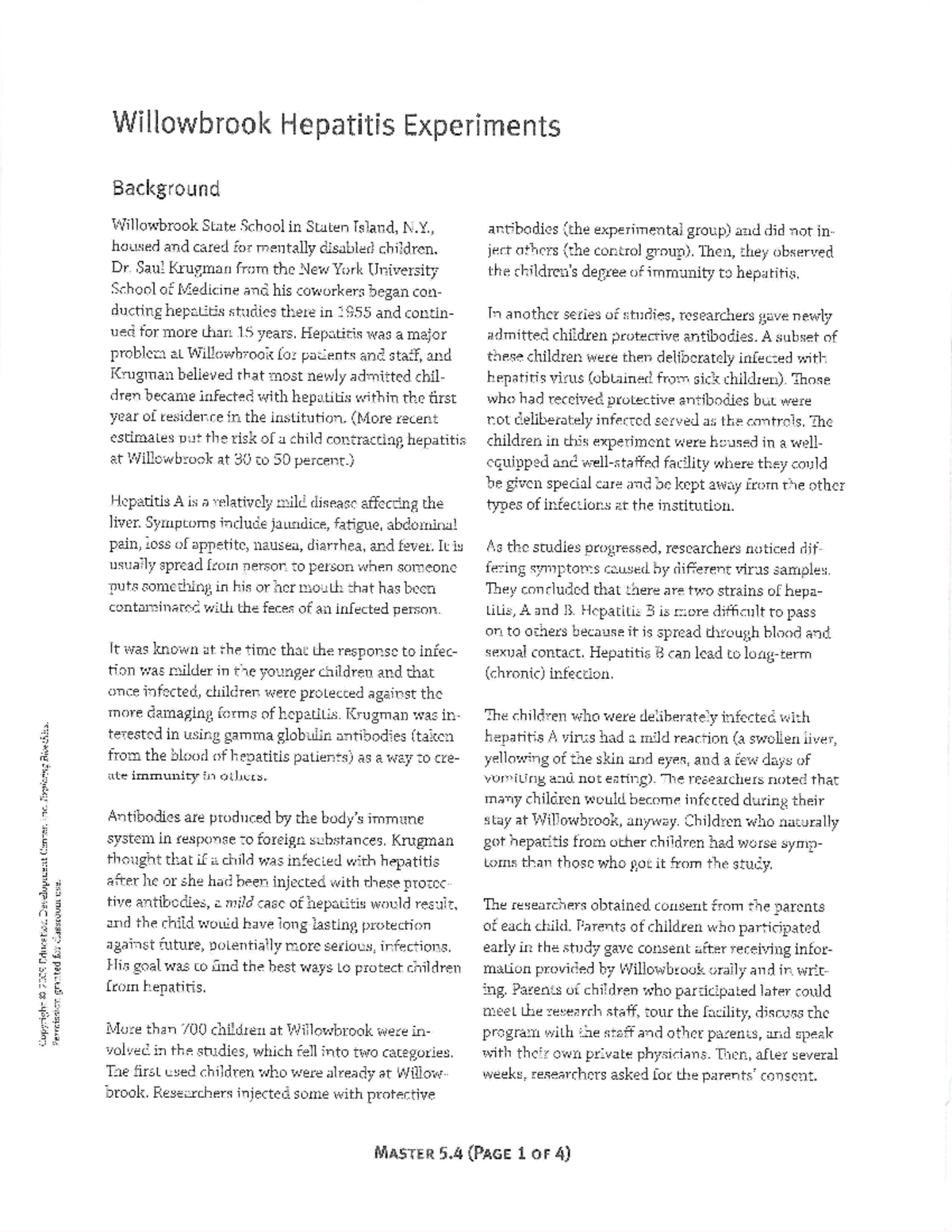 Willowbrook - NUR 304 - Studocu